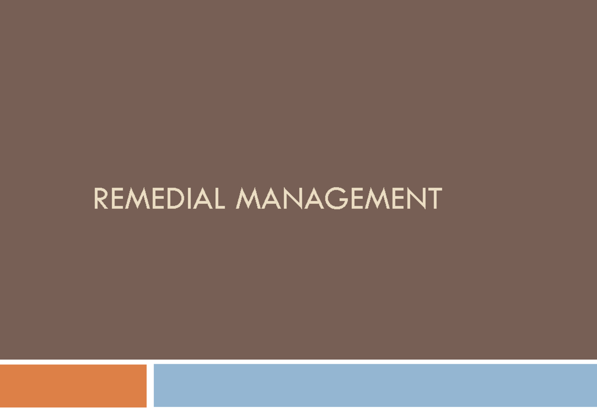 REMEDIAL MANAGEMENT: Strategies for Loan Recovery and Client Assessment ...