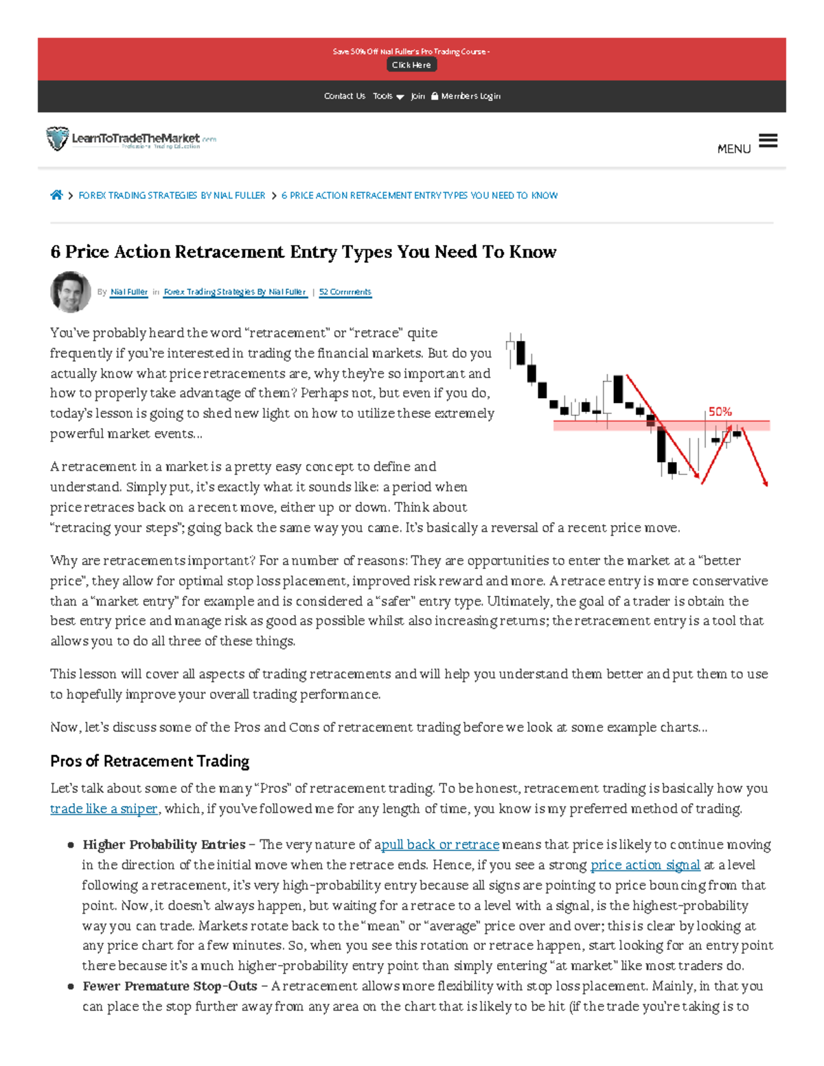 Forex Trading Strategies: 6 Price Action Retracement Entry Types - Studocu