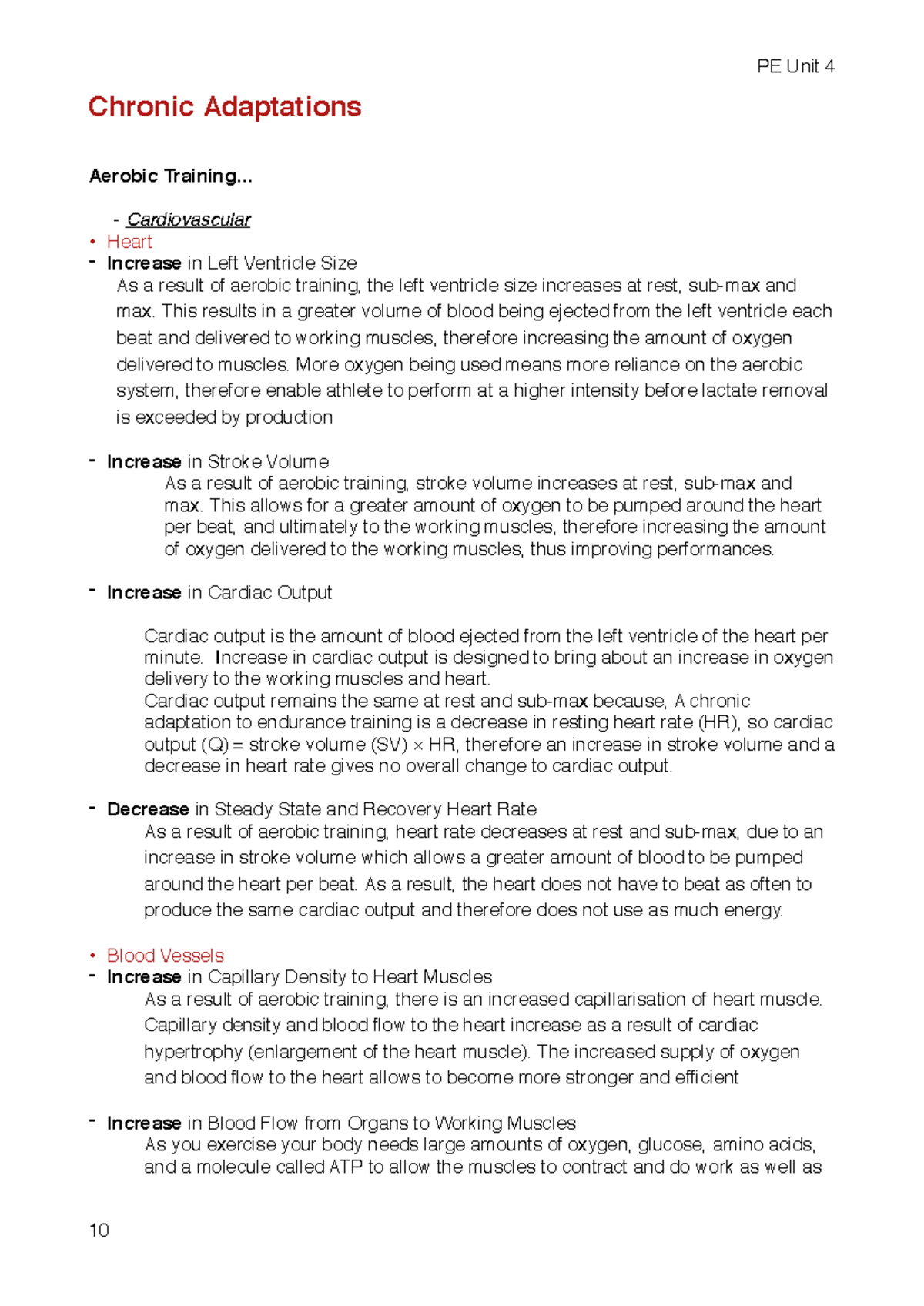 Pdhpe 4U - Understanding Chronic Adaptations in Aerobic & Anaerobic ...