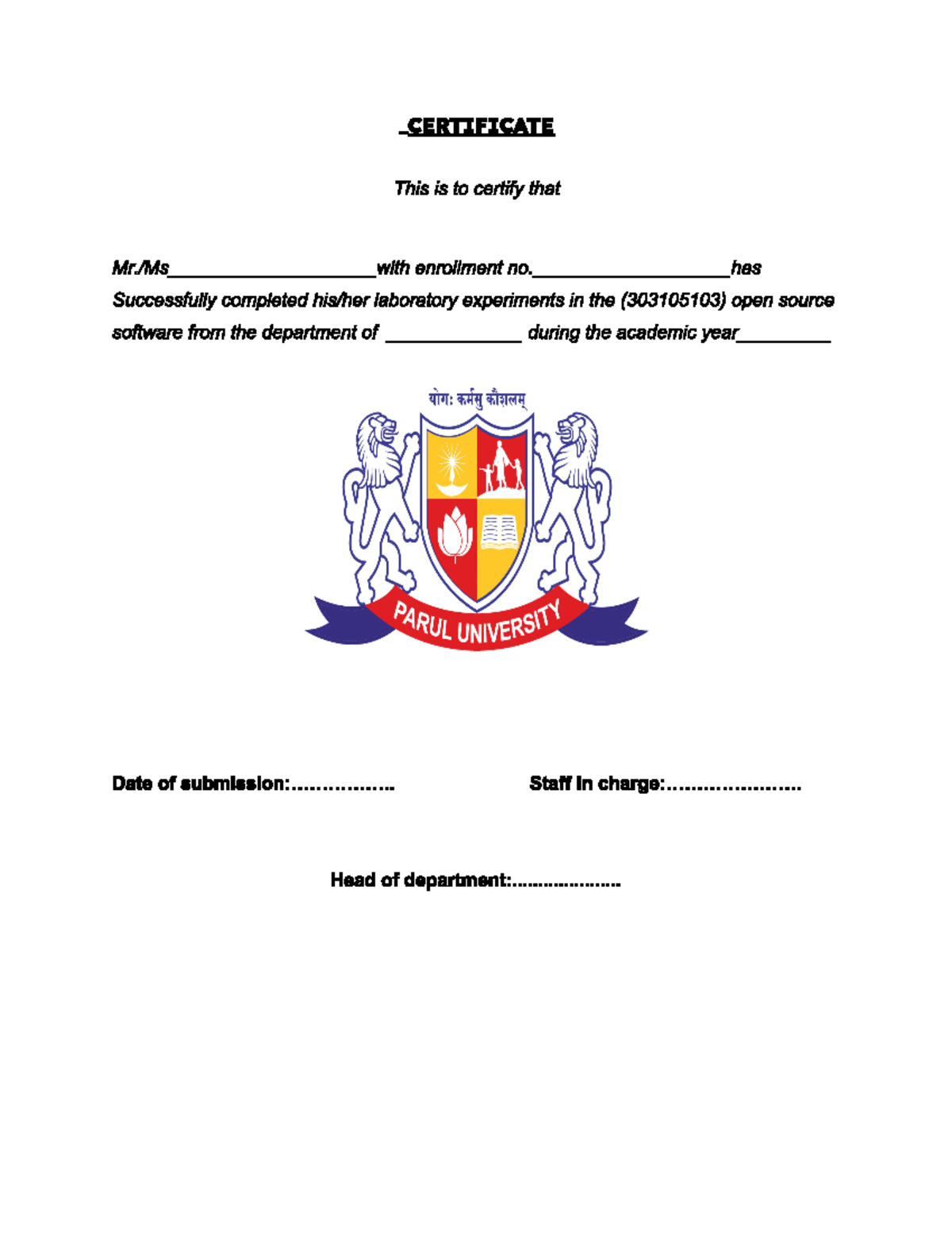 Kushal JAIN - bdhf - CERTIFICATE This is to certify that with ...