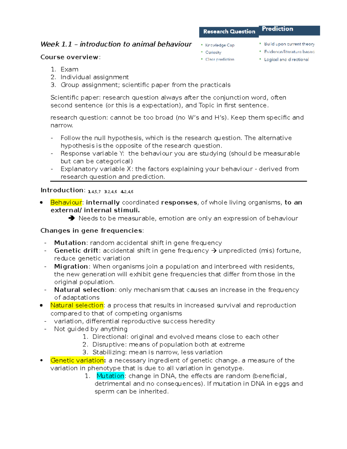 Week 1.1 Introduction to Animal Behaviour: Course Overview and Key ...