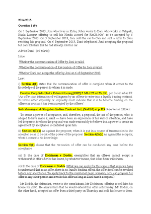 Example of ILAC - tutorial works - This is the example of how to answer ...