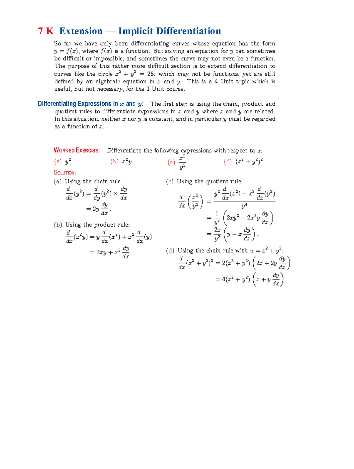29. 7K Implicit Differentiation: Extending Derivatives to Non-Functions ...