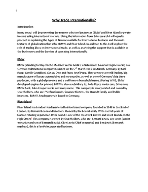 Unit 19 Assignment 2 - BUSINESS UNIT 19: ASSIGNMENT 2 By Jonny Ross ...