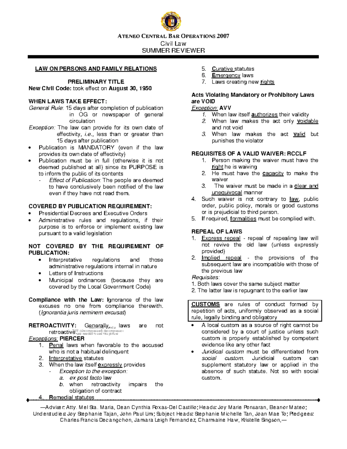 Isagani CRUZ Consti - Chapter 1 INTRODUCTION CONSTITUTIONAL LAW is the study of the maintenance ...
