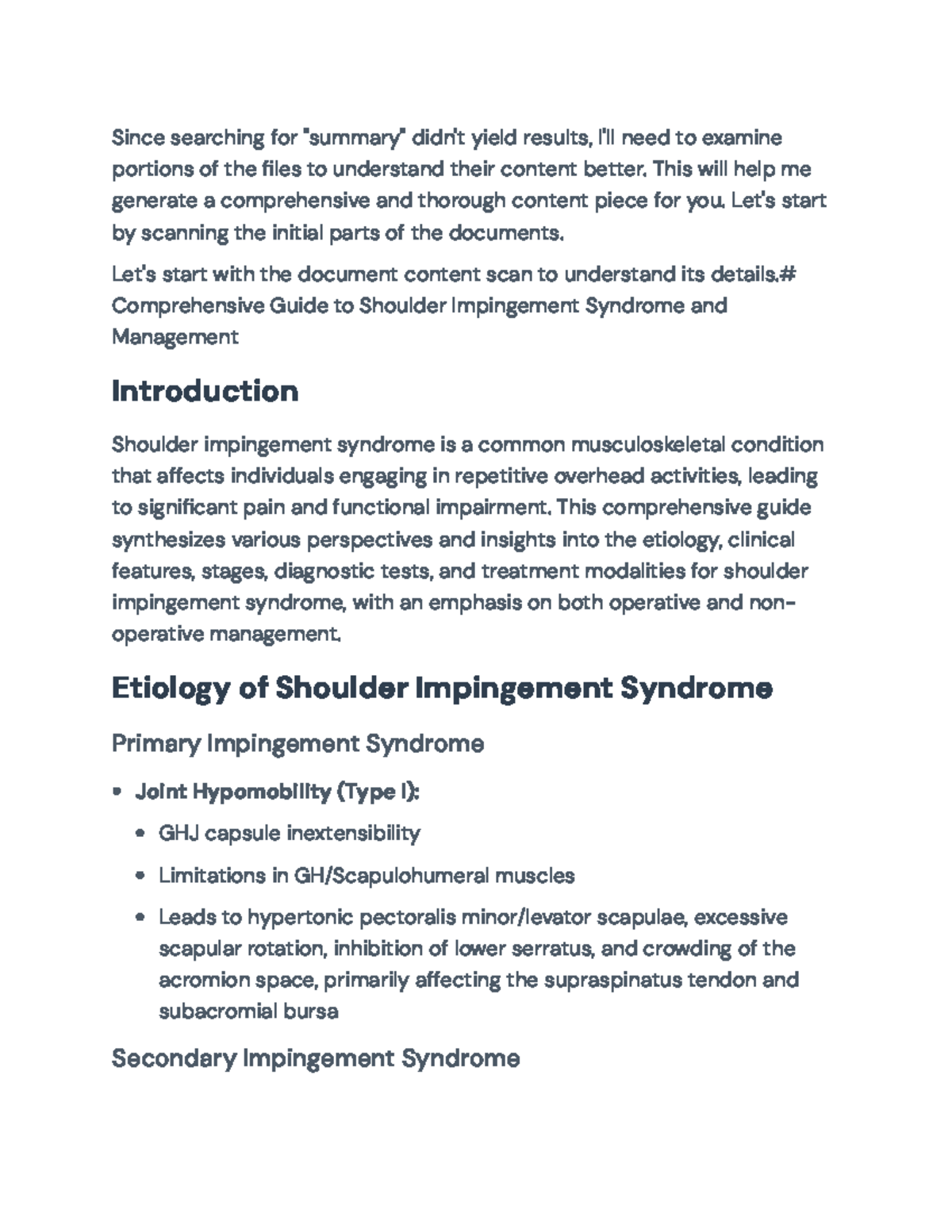 Comprehensive Guide on Shoulder Impingement Syndrome Management - Since ...