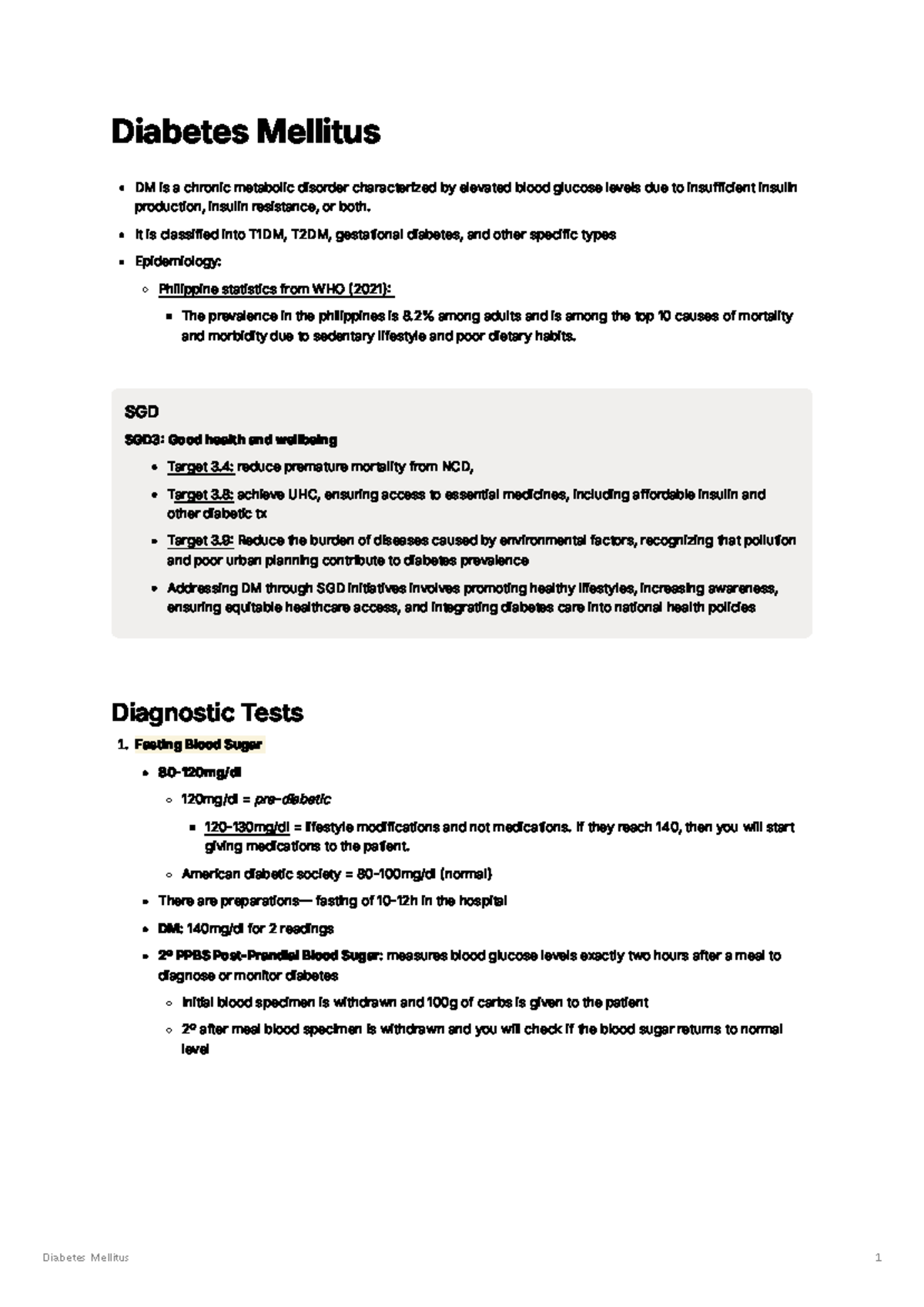 Diabetes Mellitus (DM): Etiologies, Assessment, Nursing Interventions ...
