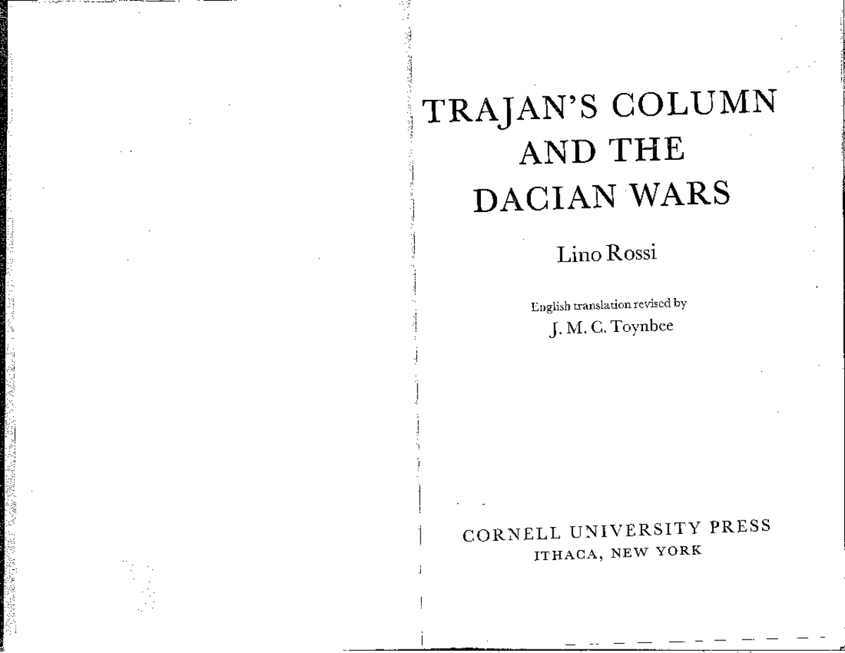 Comprehensive Overview of Trajan's Column and the Dacian Wars - Studocu