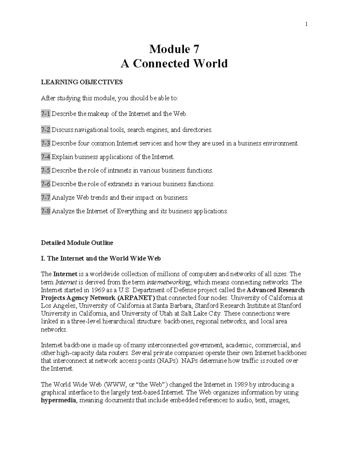 MIS10 Key Notes: Understanding Internet & Web Concepts - Chapter 7 ...