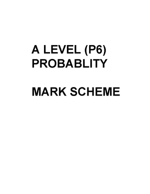 A LEVEL (P6) PROBABILITY STUDY NOTES: TREE DIAGRAMS & PROBABILITIES ...