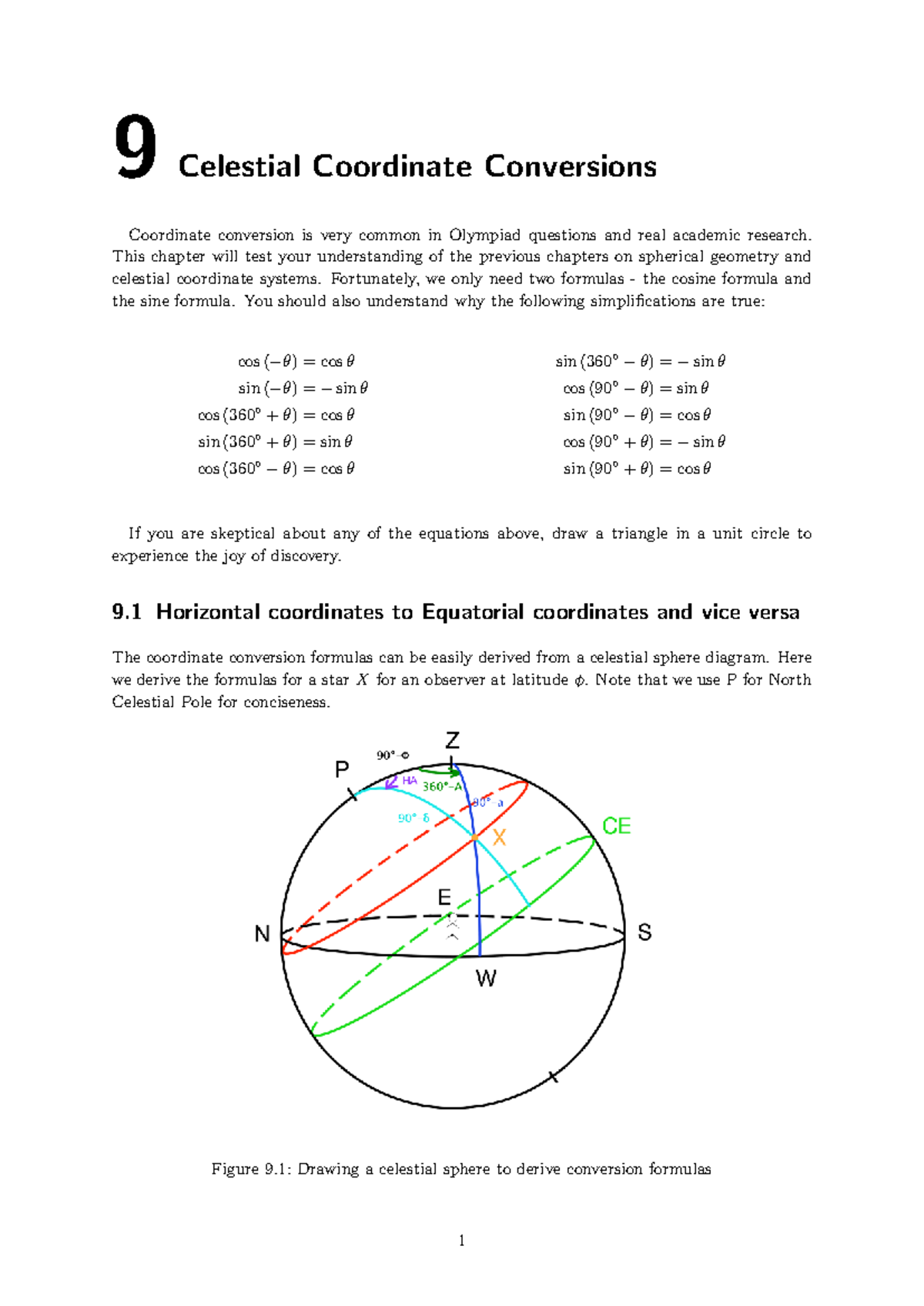 Astronomy 9: Celestial Coordinate Conversions - 2021 Guide - Studocu