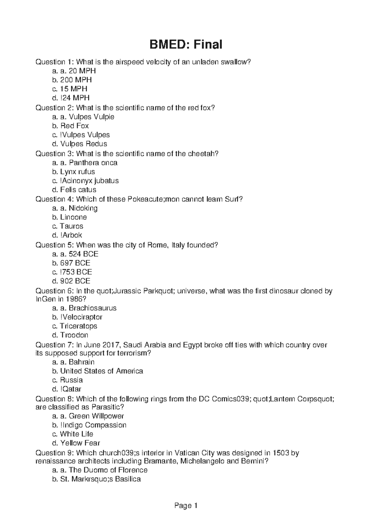 BMED260-Final Exam - English Essay Example Questions and Answers - Studocu