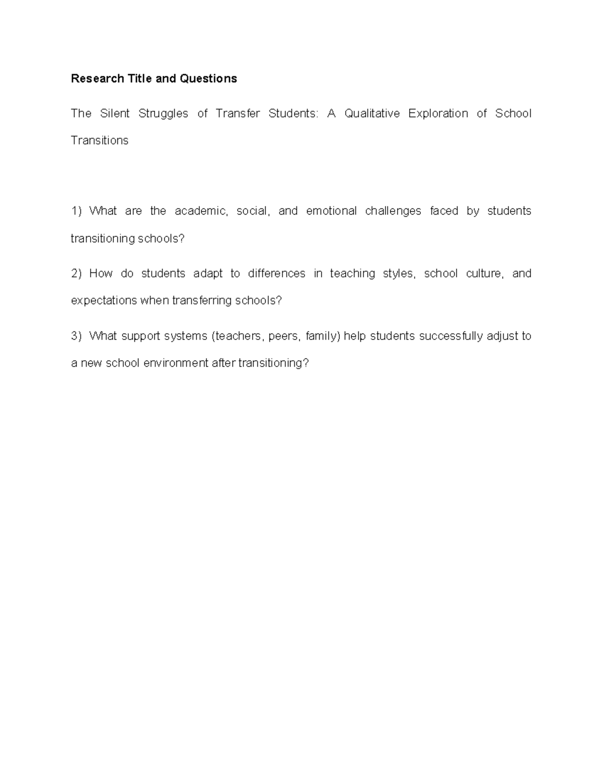 Research-title-and-questions group-8 - Bachelor of Science in ...