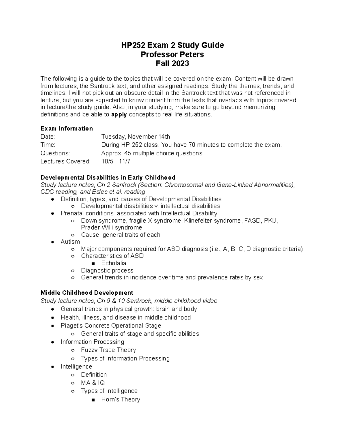 HP252 Exam 2 Study Guide: Key Topics & Concepts for Success - Studocu