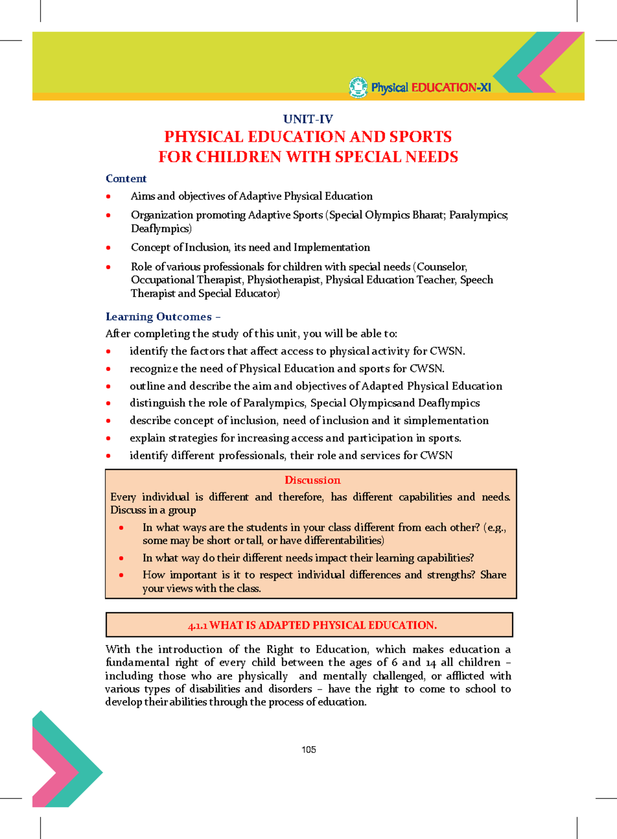 Pe ch 4 notes - noooooo - UNIT-IV PHYSICAL EDUCATION AND SPORTS FOR ...
