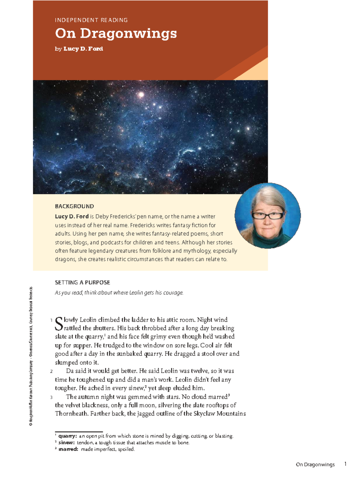 Independent Reading: On Dragonwings by Lucy D. Ford Analysis - Studocu