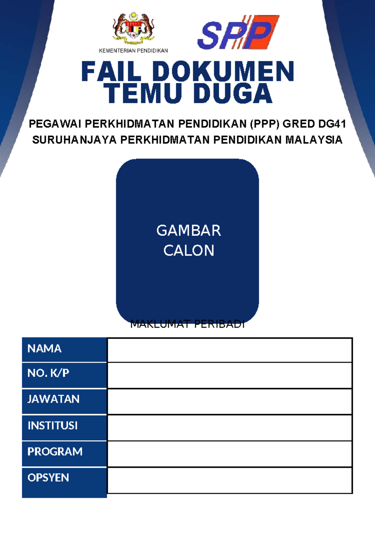 Dokumen Temu Duga Pegawai Perkhidmatan Pendidikan Gred DG41 - Studocu