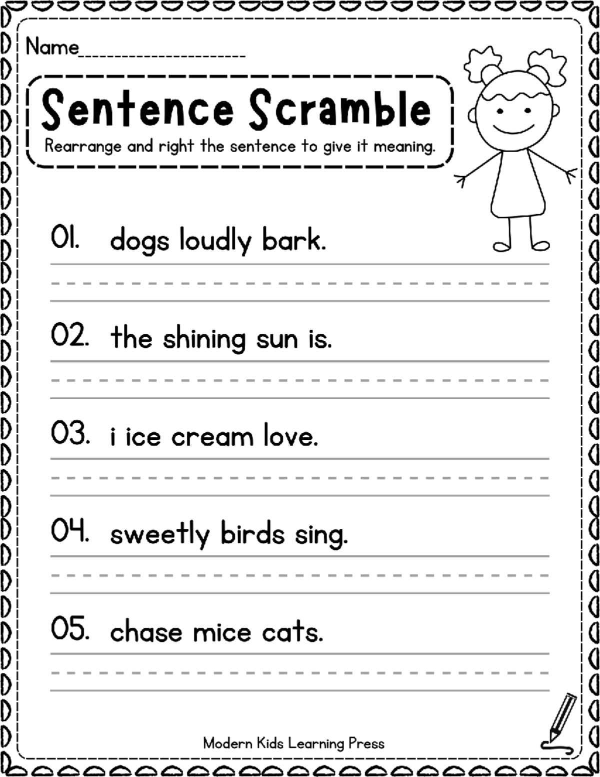 100 Sentence Building Worksheet for Kindergarten - OI - Studocu