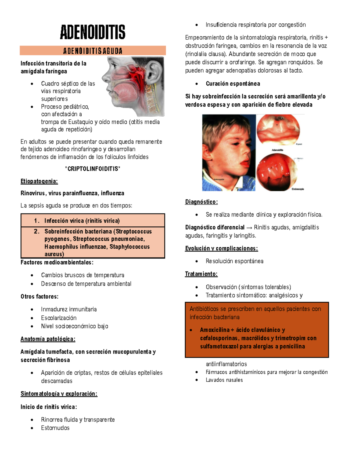 Adenoiditis - GPC Bibliography and Treatment Overview - Studocu