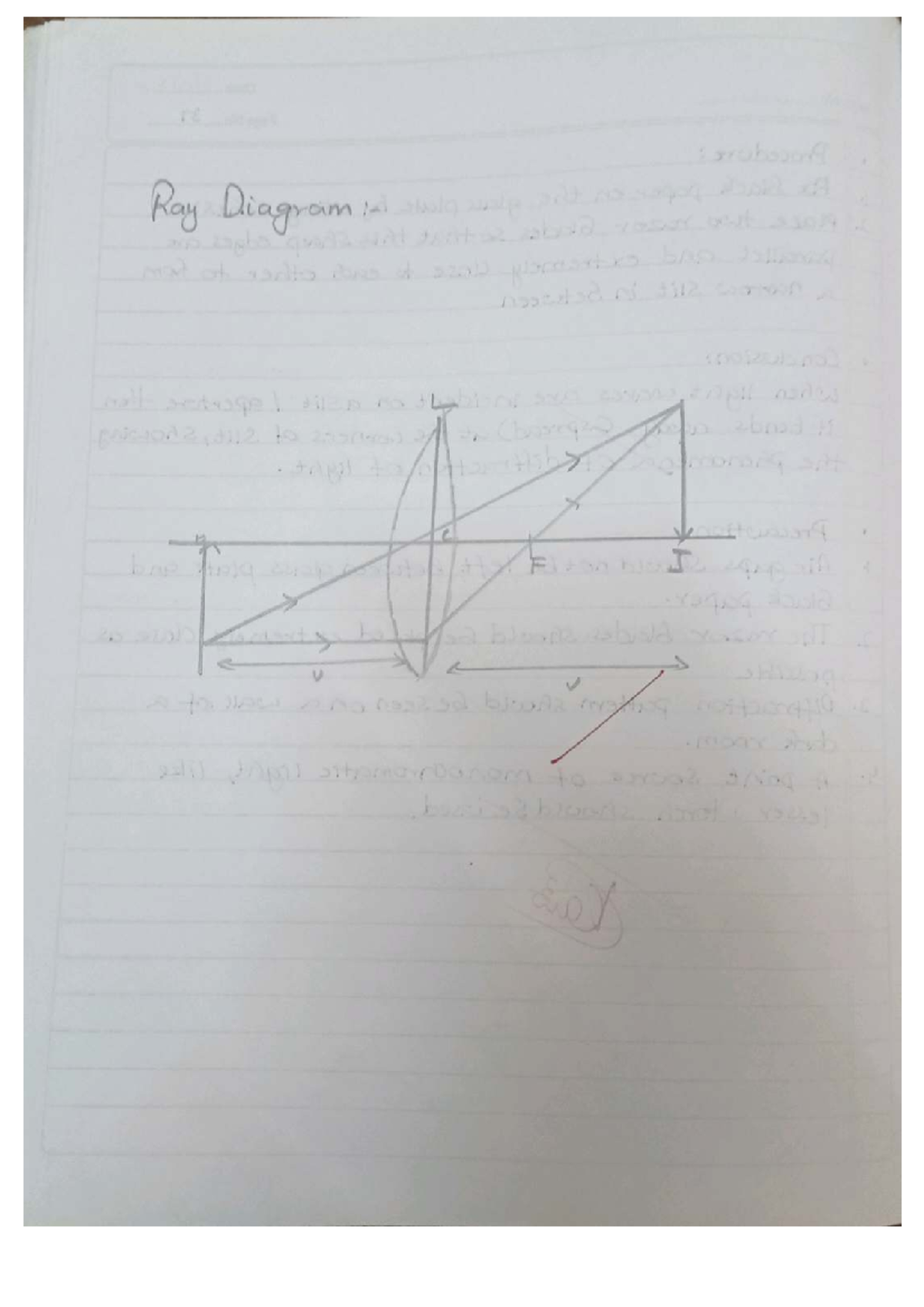 Physics Activity 5: Ray Diagram and Image Formation with Convex Lens ...