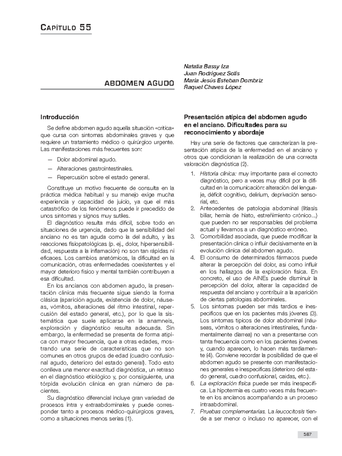 C55: Abdomen Agudo en Ancianos - Diagnóstico y Manejo Clínico - Studocu