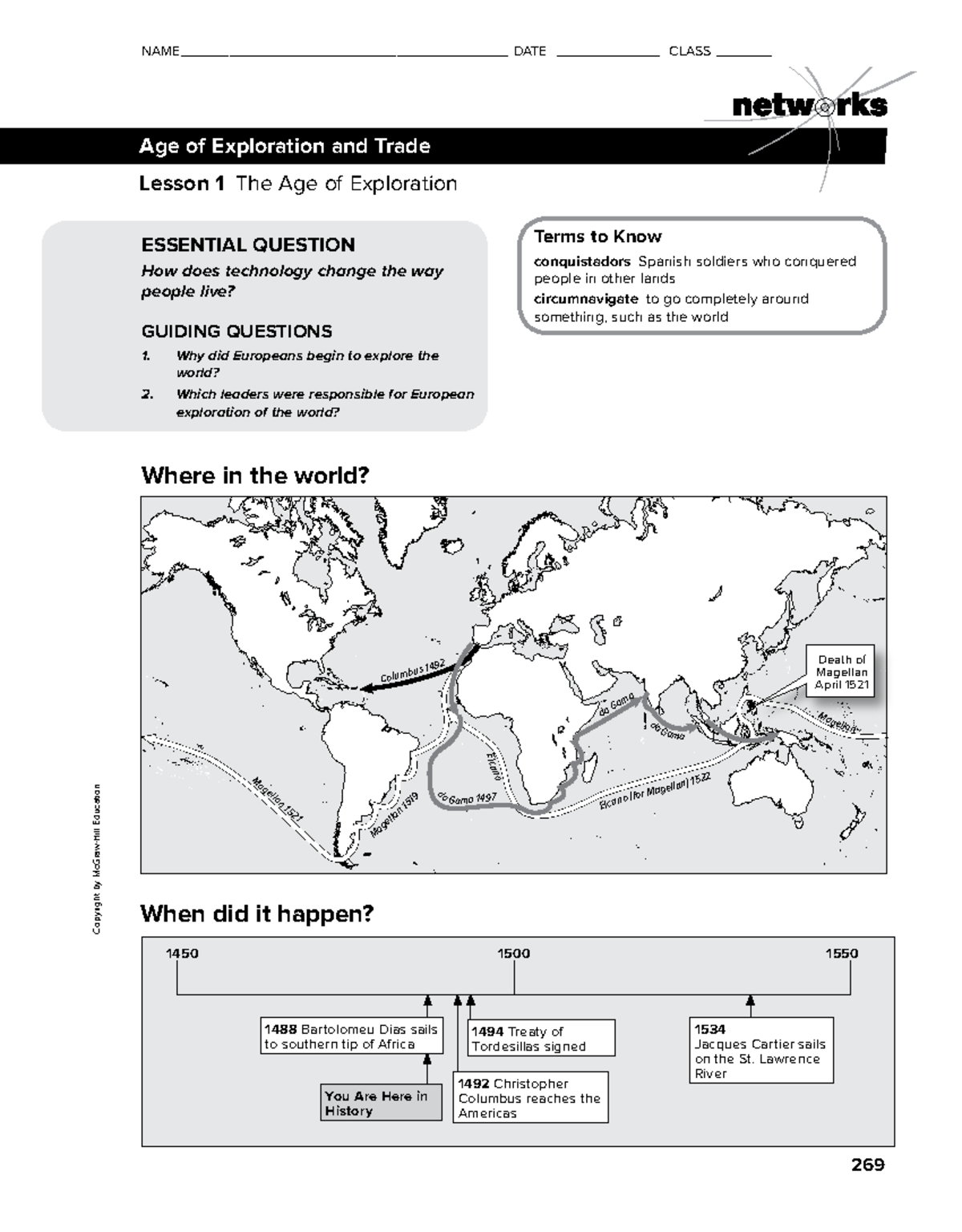 Age of Exploration and Trade Worksheet Notes (DOPW RESG) - Studocu