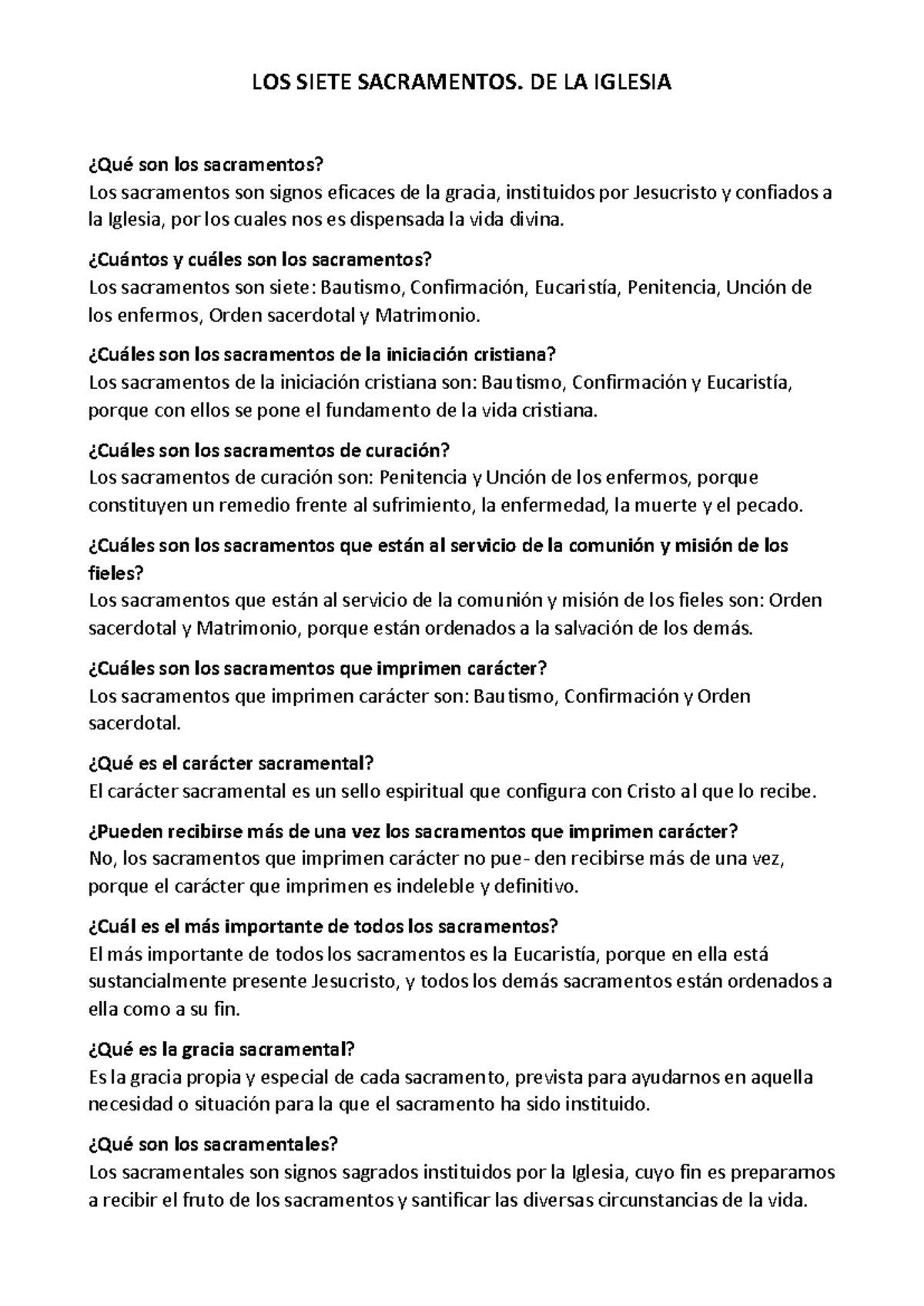 Los siete sacramentos de la Iglesia: Signos de gracia y vida cristiana ...