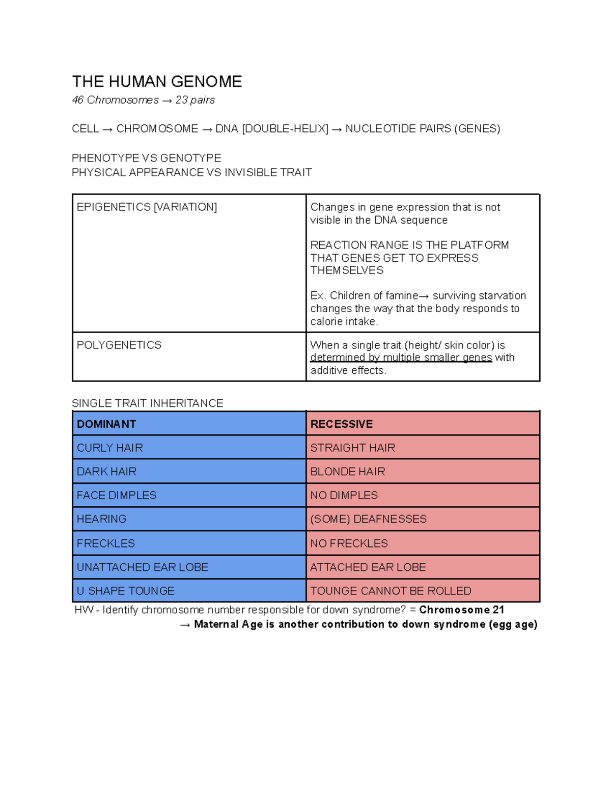 Psychology 231: Genetics, Prenatal Development & Birth Overview - Studocu