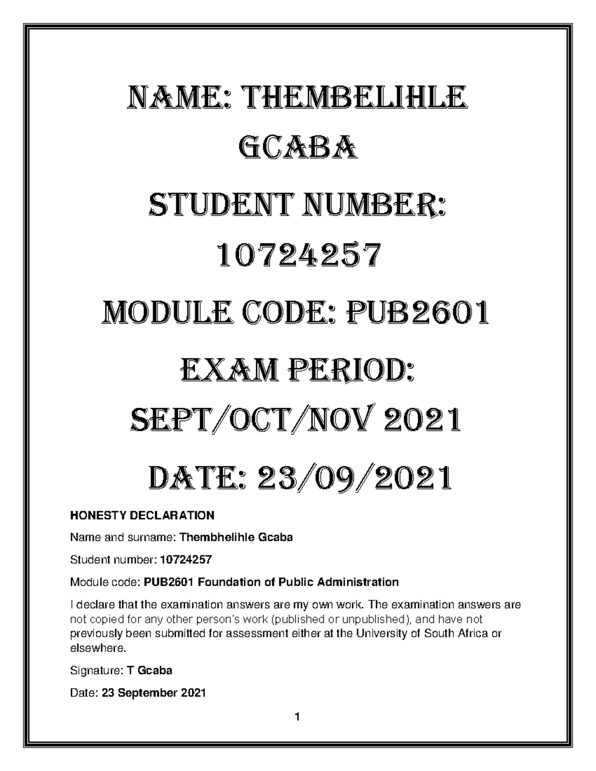 The Invigilator App - Student User Guide - Unisa - w w w. i n v i g i l ...