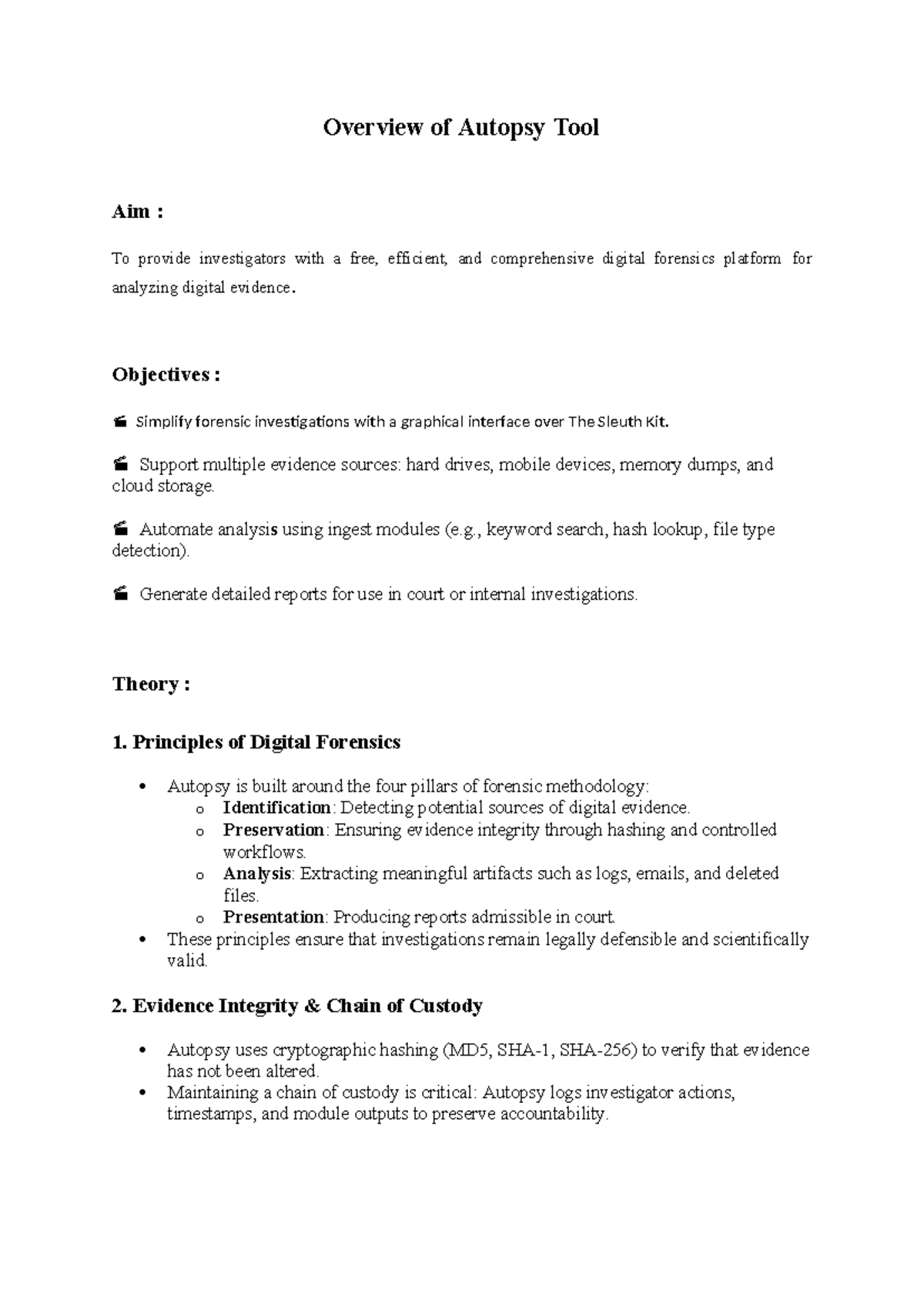 Autopsy Tool Overview: Digital Forensics Methodology and Applications ...