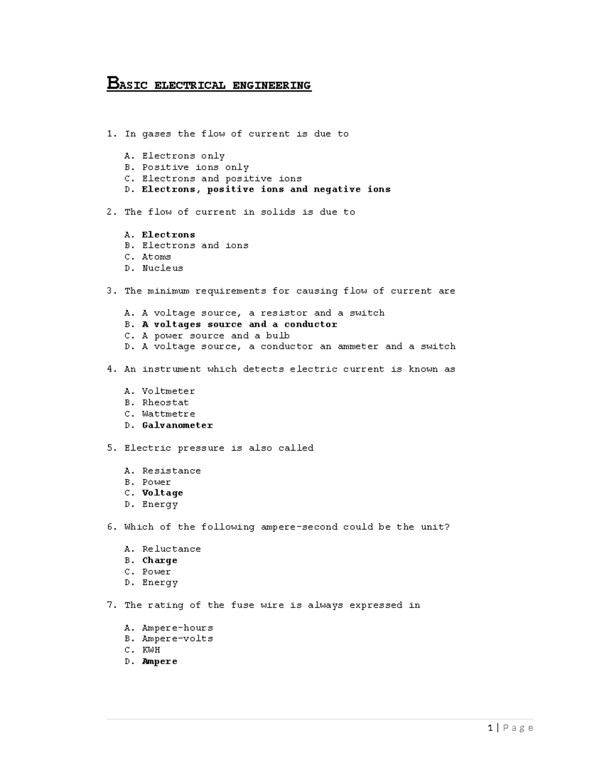 EE(Correl 3) - Basic Electrical Engineering Reviewer Guide - Studocu