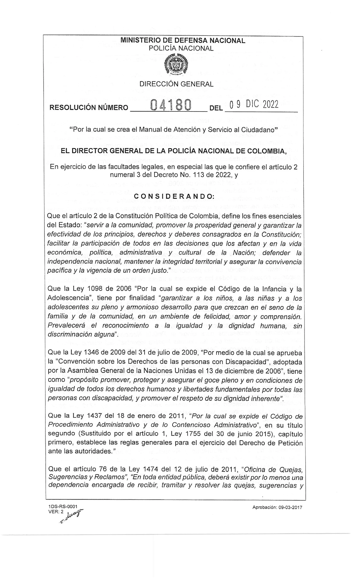 Decalogo De Uso De Las Armas De Fuego Policia Nacional - El día de hoy ...