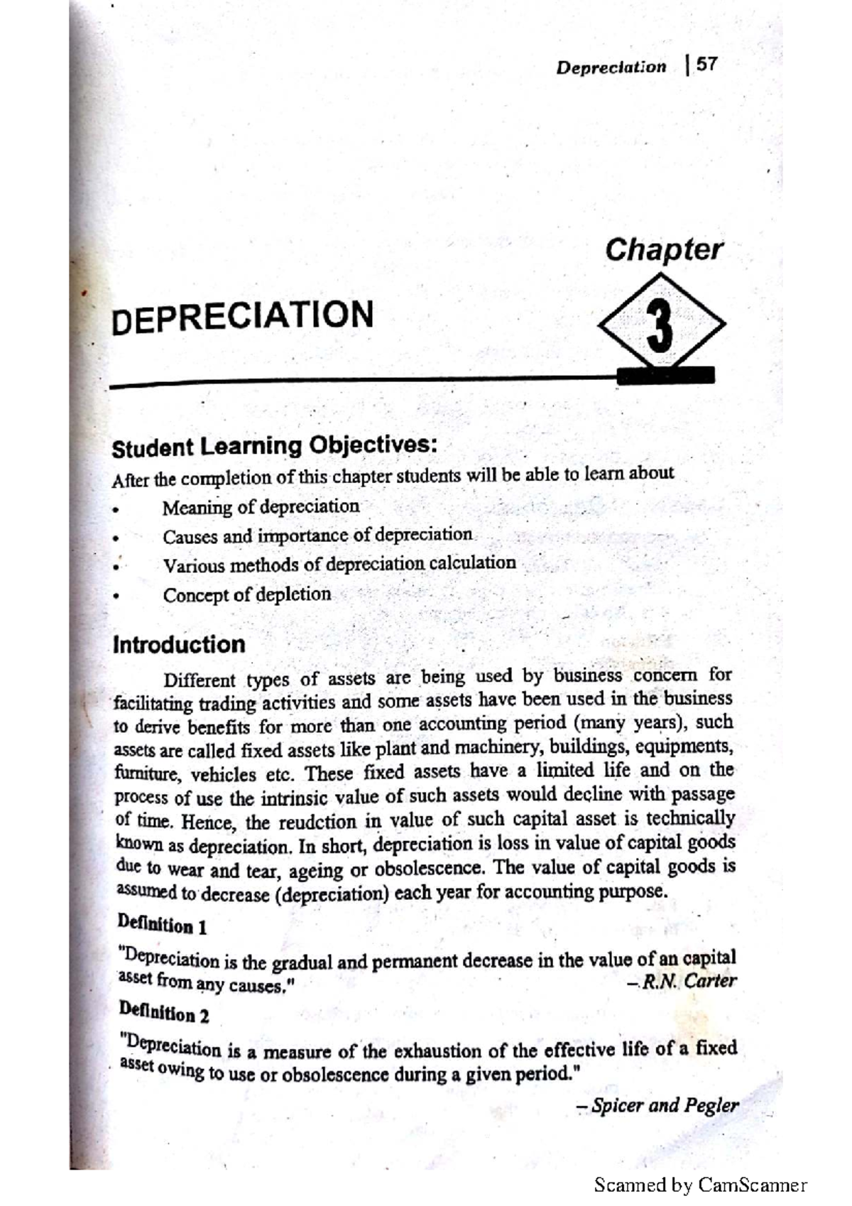 Depreciation Concepts and Methods - Eco 57 Chapter 3 Notes - Studocu
