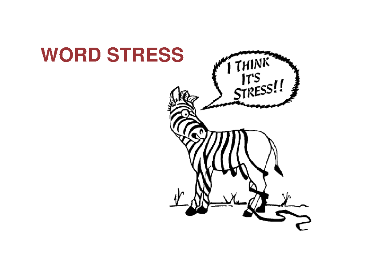 Word Stress: Phonetics & Phonology (Phonology Study Guide) - Studocu