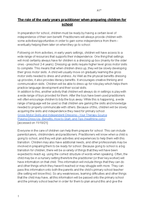 [Solved] Describe sequential development from birth to 7 years in the ...