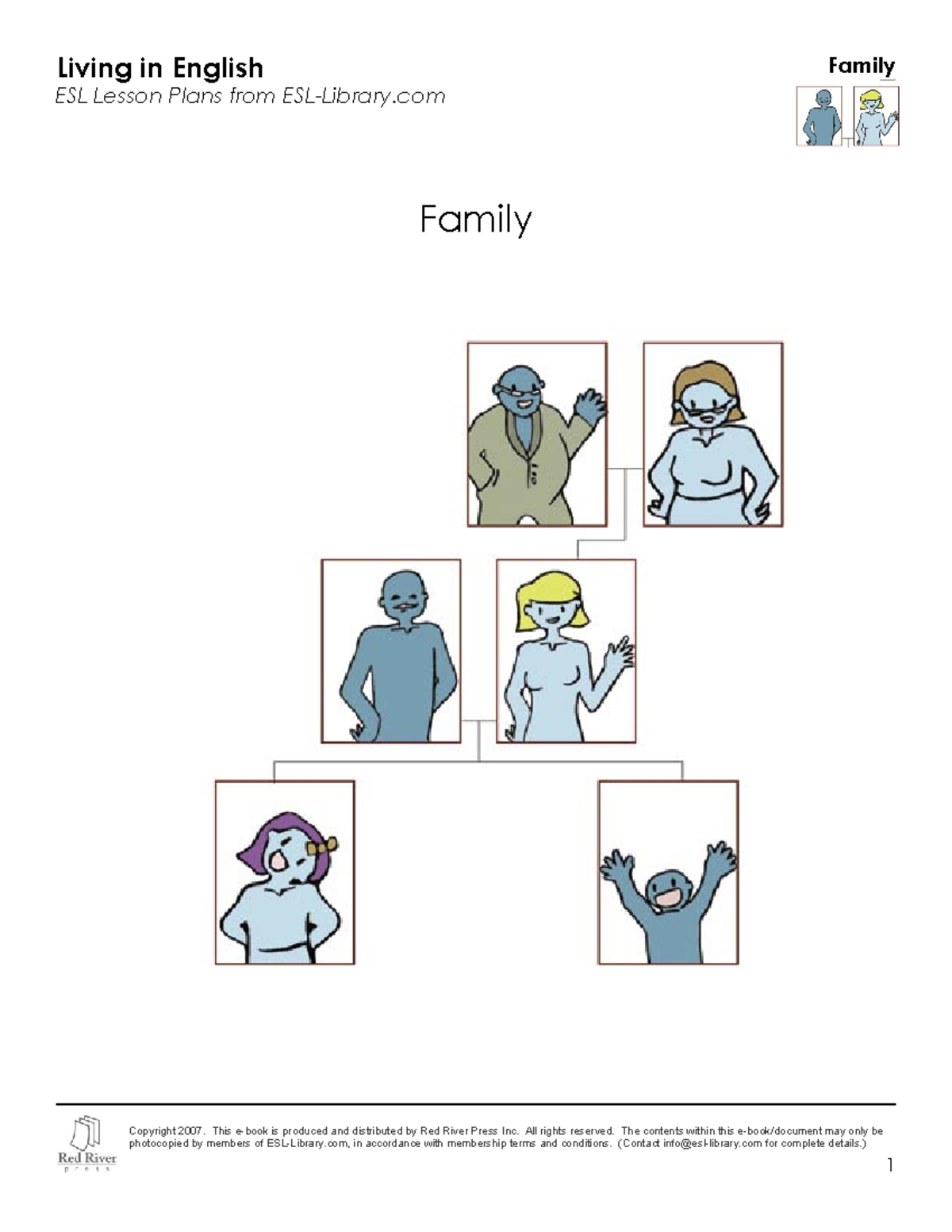 Family 1 - Lecture note - ESL Lesson Plans from ESL-Library Copyright ...