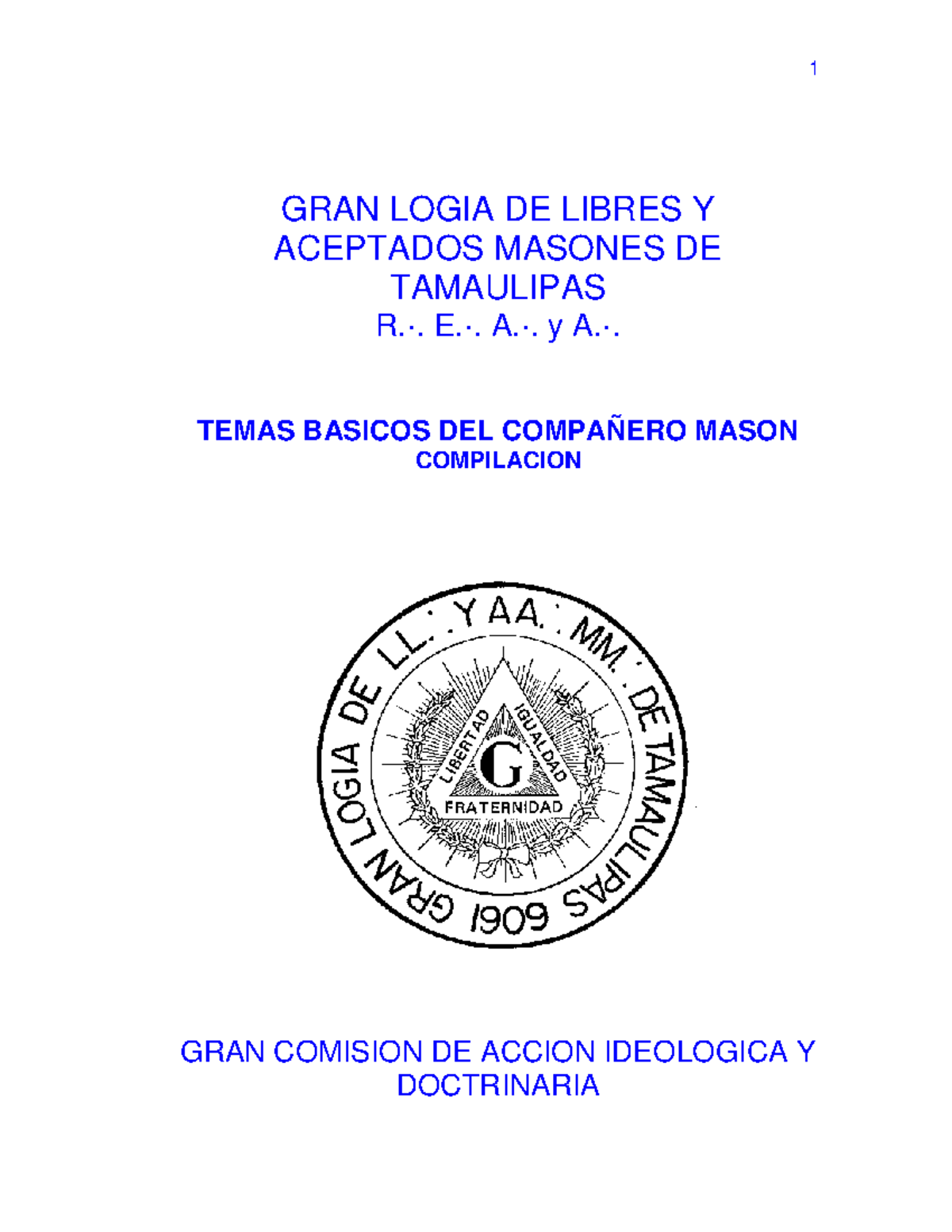 Temas del Grado de Compañero en la Masonería - GLT - Studocu