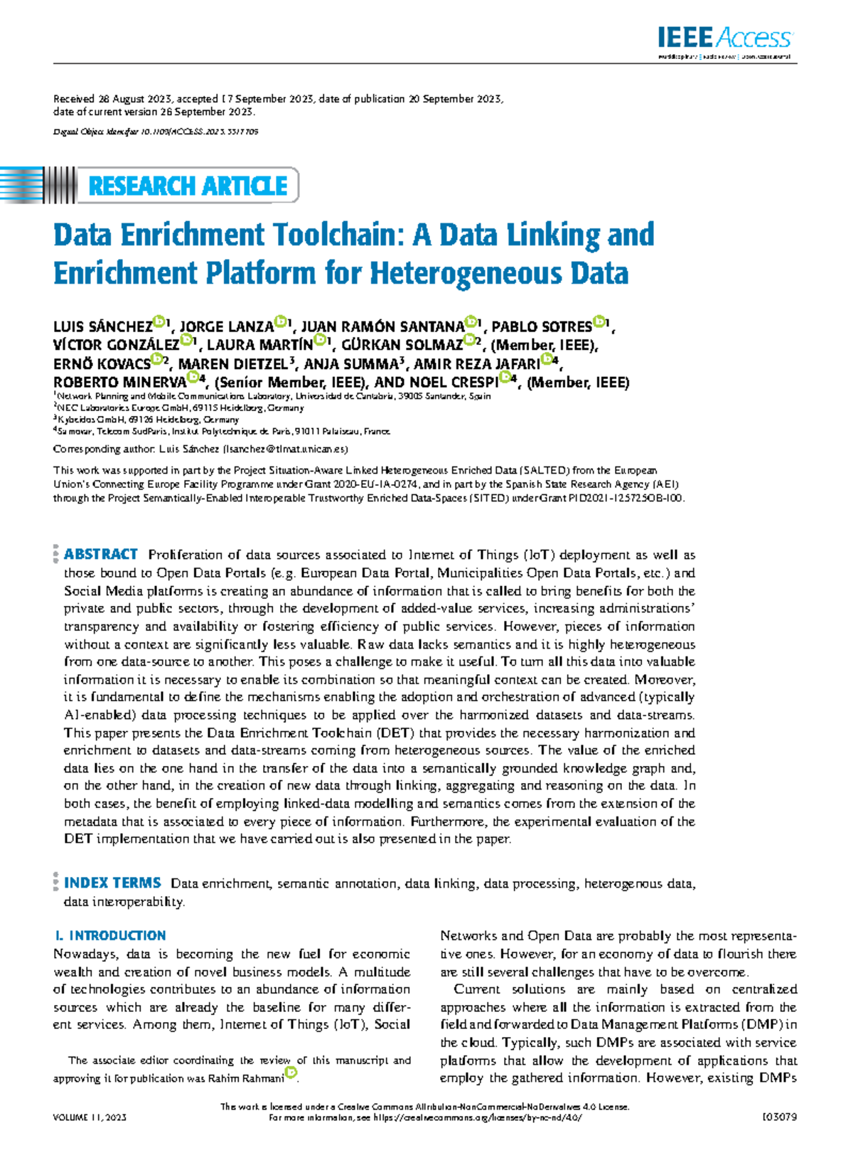 Data Enrichment Toolchain: A Linking & Enrichment Platform for ...