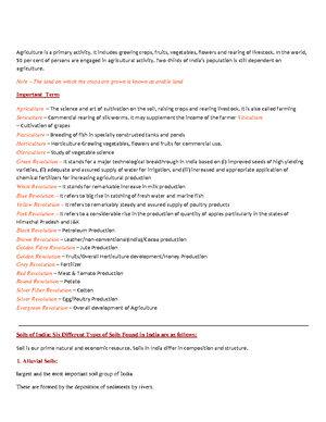 Agriculture Grade 11 Notes - AGRICULTURE GRADE 11 NOTES Livestock ...