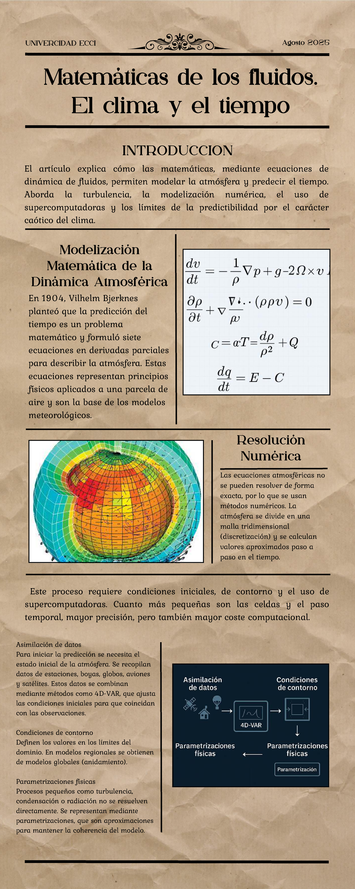 Matemáticas de los Fluidos y Predicción del Clima - ECCI 2025 - Studocu