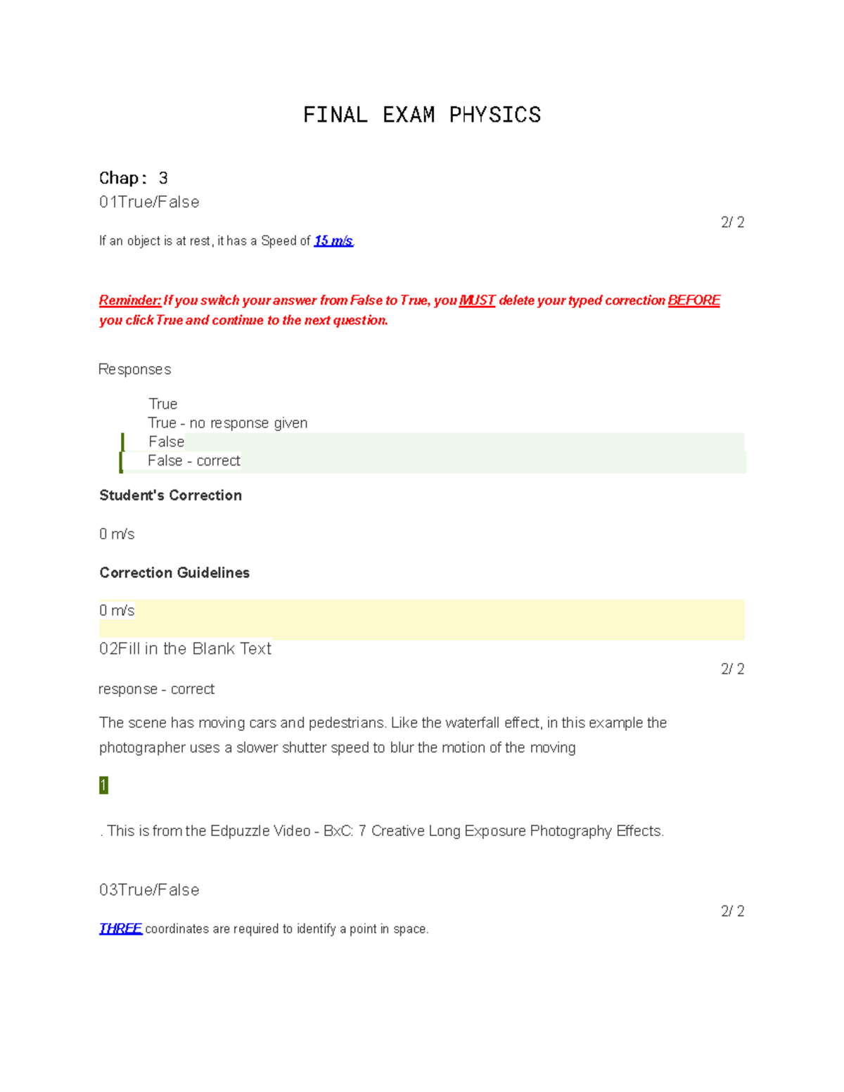 FINAL EXAM PHYSICS 2: Key Concepts and Practice Questions - Studocu