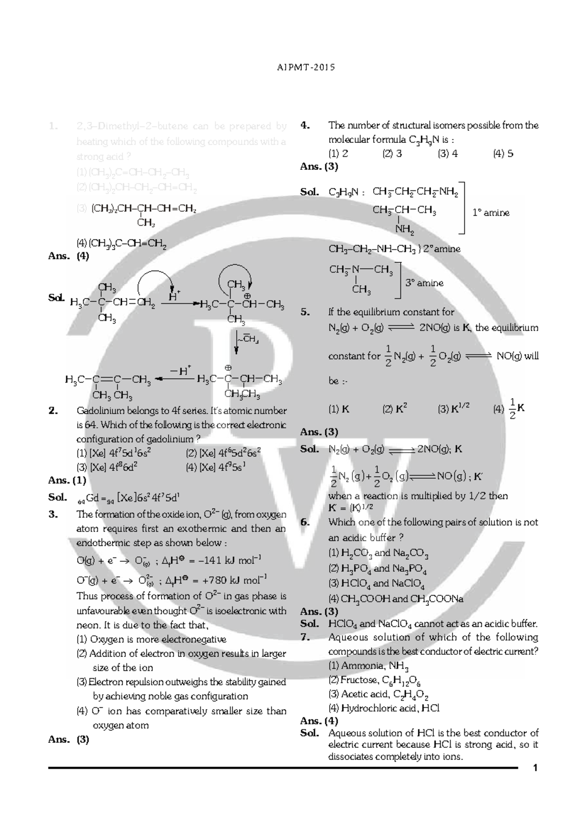 Chemistry Quiz Notes: Structural Isomers, Electronic Configurations ...