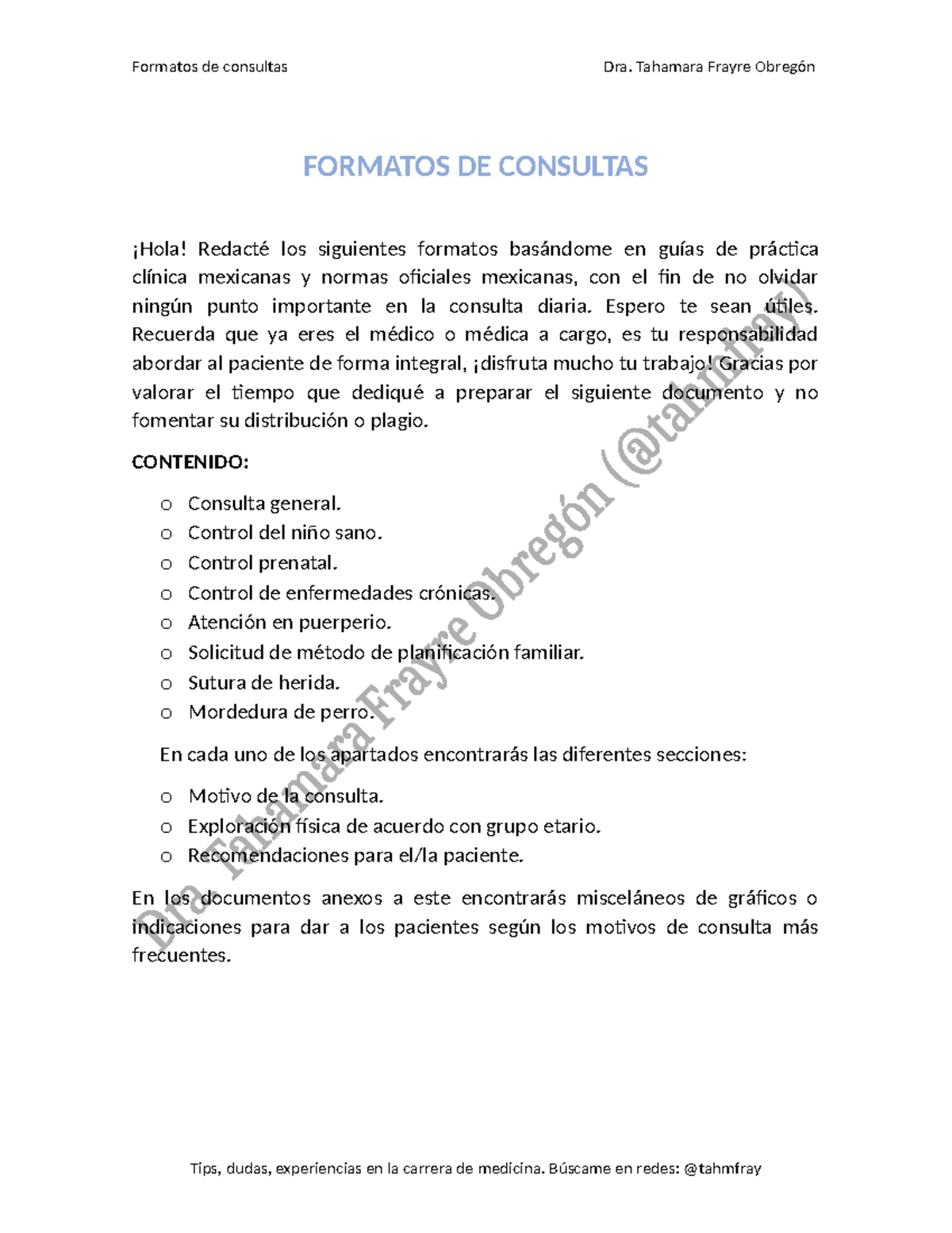 Formatos de Consulta Médica: Guías Prácticas y Recomendaciones (GPC ...