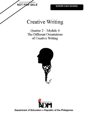 493130356 Creative Writing Q2 Module 5 - CREATIVE WRITING Quarter 2 ...