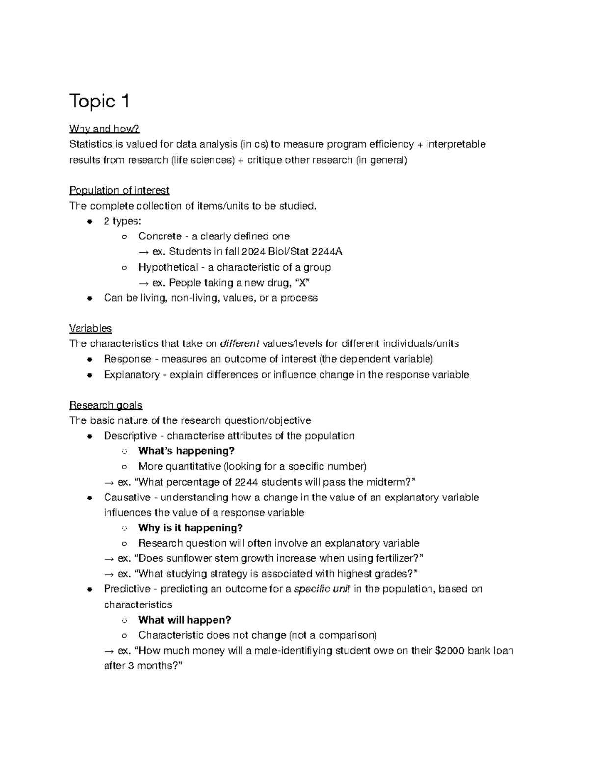 Stats 2244 Lecture Notes: Understanding Research and Sampling Methods ...