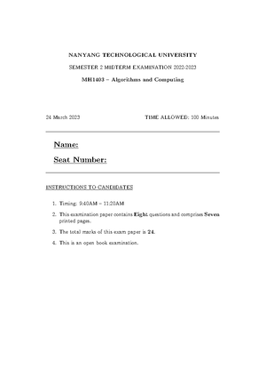 Cheat Sheet: Algorithm Complexity Notation & Binary Tree Operations - Studocu