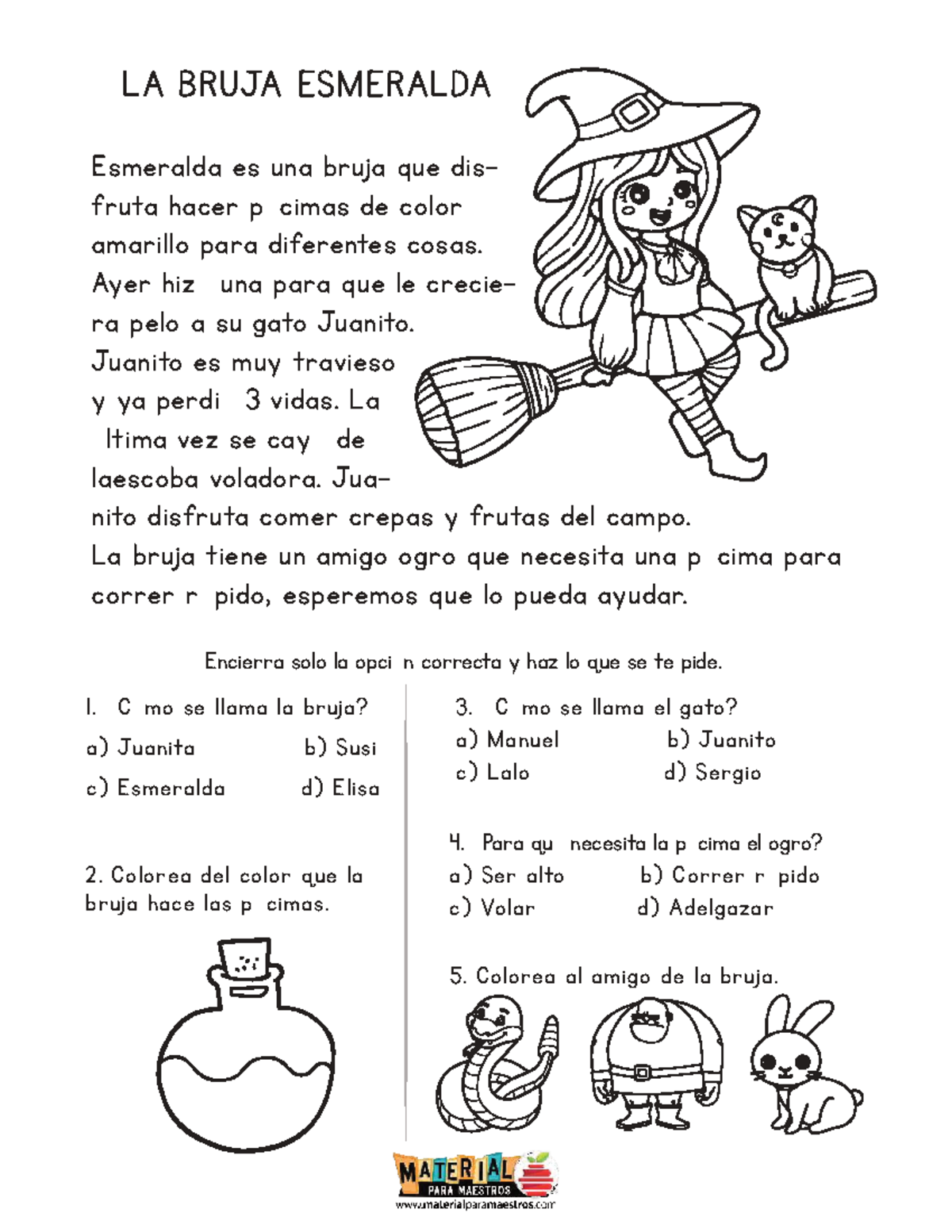 Lecturas de Comprensión Lectora con Sílabas Trabadas - 1er Grado - Studocu