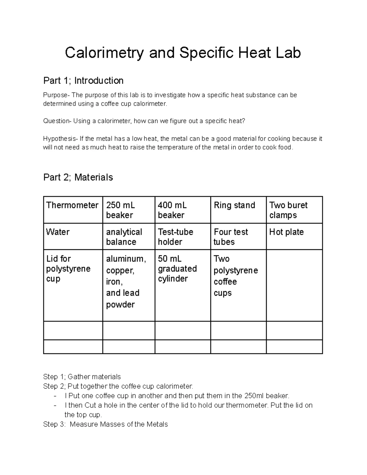 6.05 gas laws lab - Gas Laws Lab Instructions: Complete all sections of ...