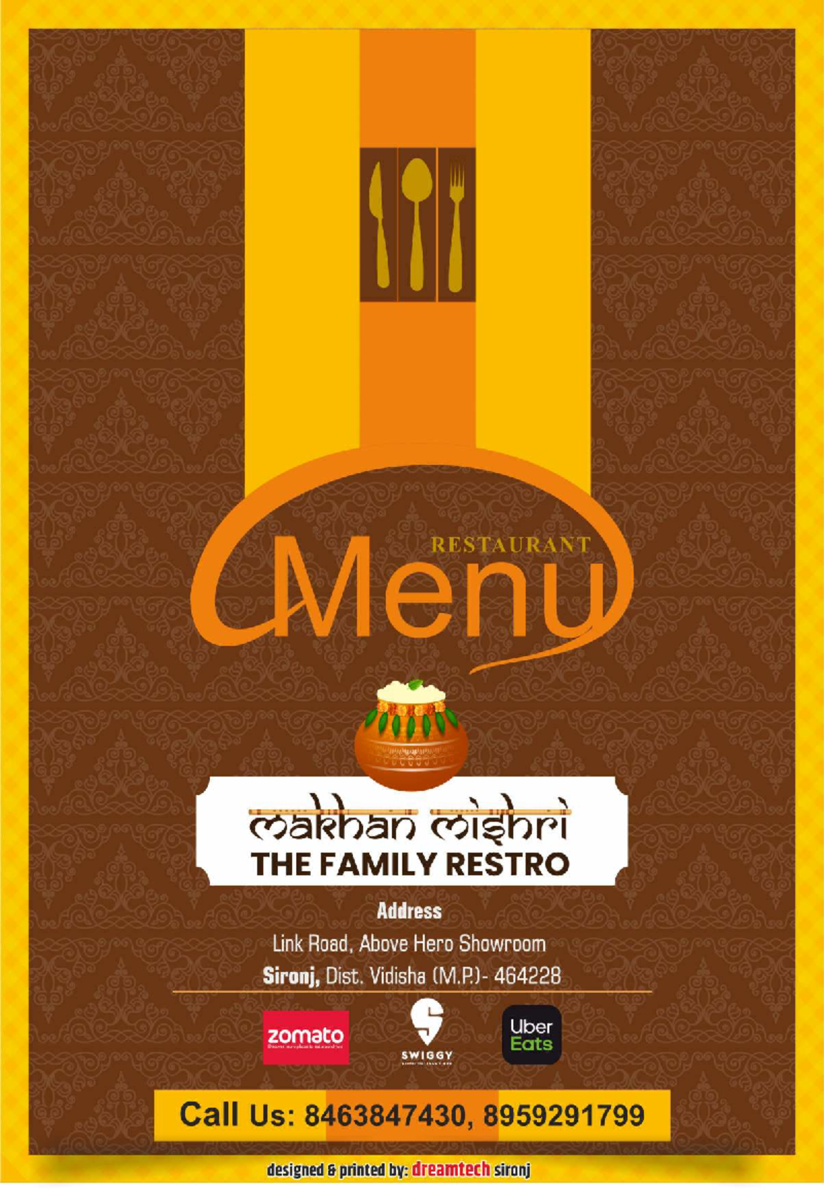 Menu for Family Restaurant - K K, Sironj (Address: 14 Link Road) - Studocu