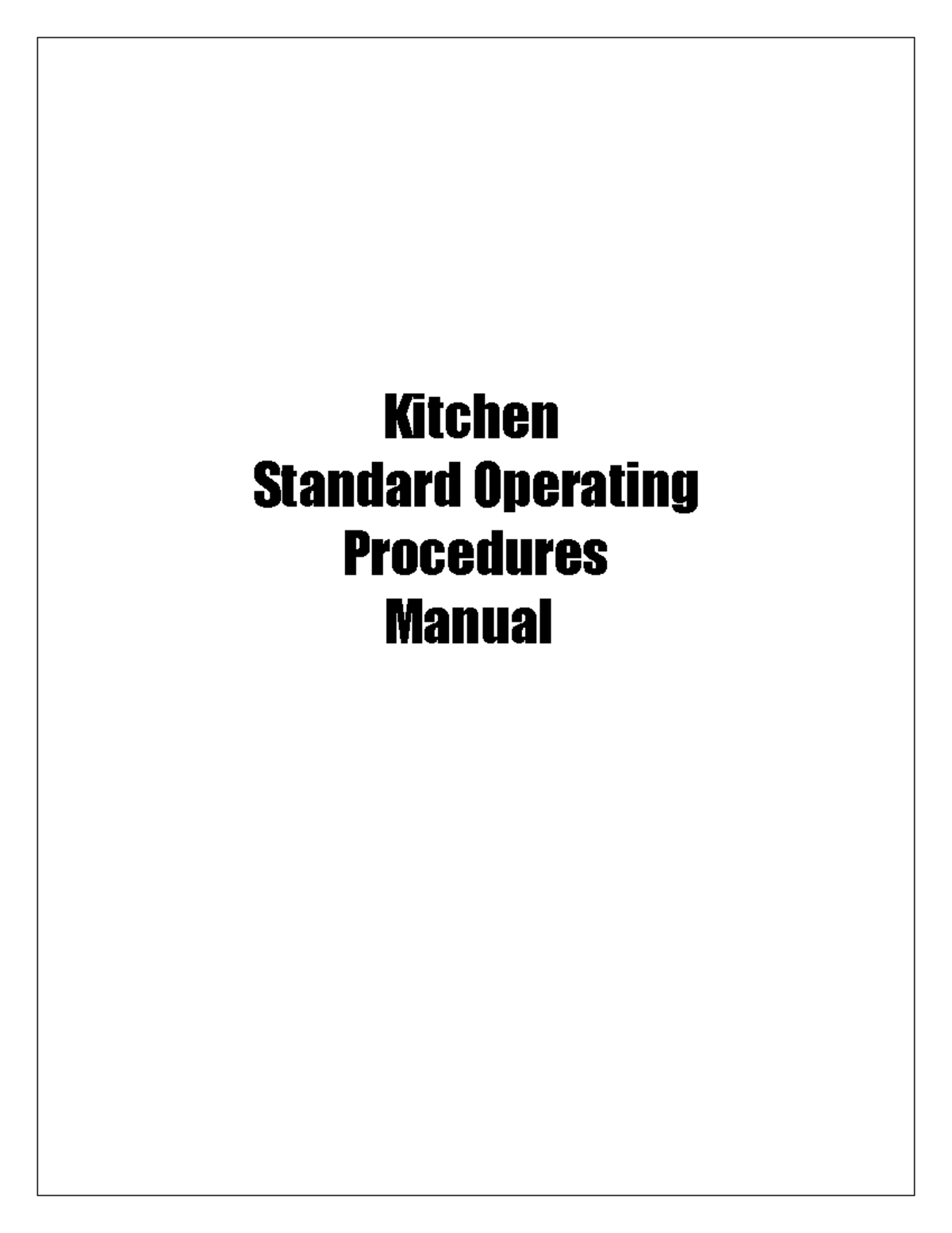 Hotel-manuals-sop-kitchen compress - Kitchen Standard Operating ...
